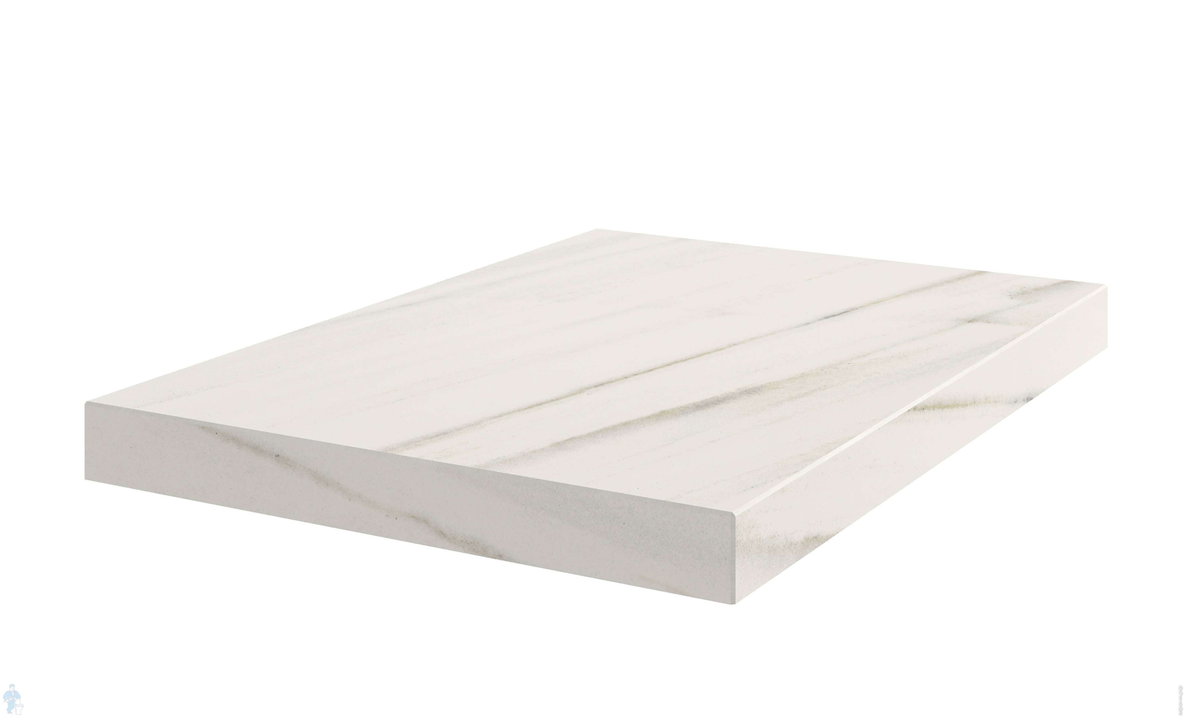 *Ступень угловая левая ColiseumGres Impero Aurelio Scal. 90 Ang. SX (330х450) молочная (шт ...