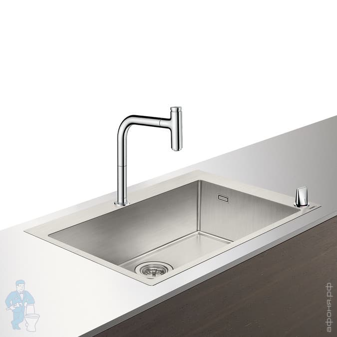 Мойка из нержавеющей стали Hansgrohe C71 43202800 (660х500) со ...