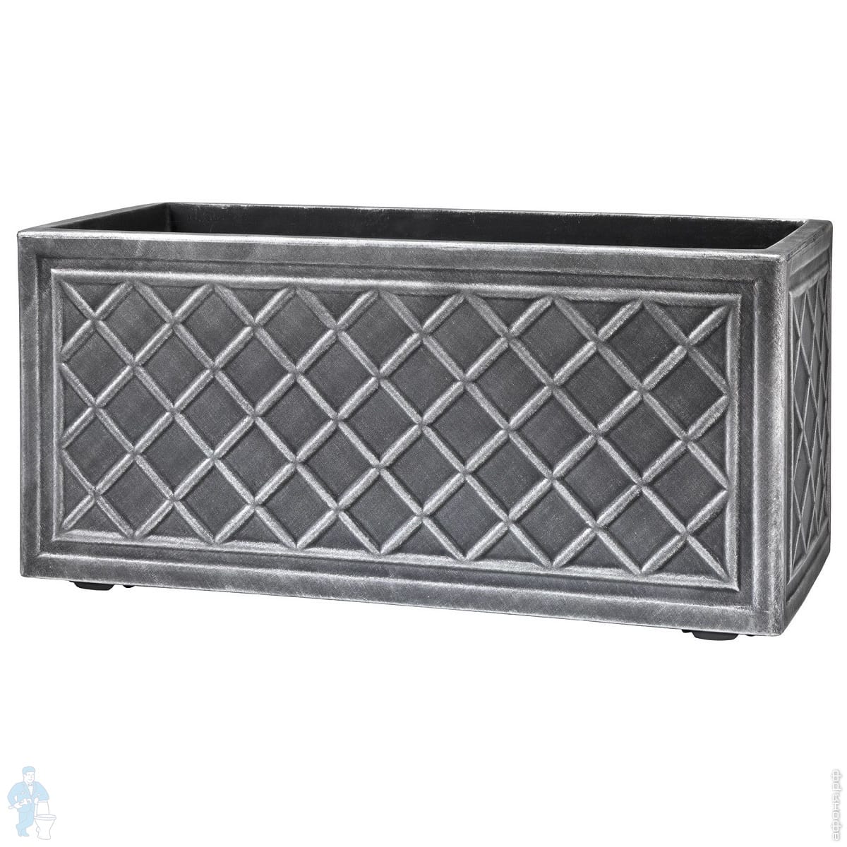 Кашпо KETER LEAD EFFECT TROUGH (70x32x33), 59 л, напольное, оловянный ...
