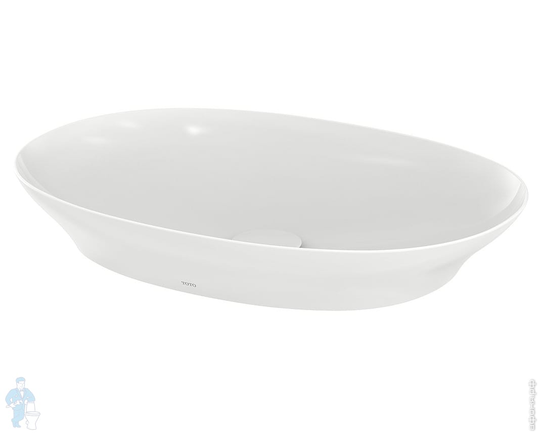 Раковина полувстраиваемая TOTO TL (600х420х117) Lineaceram белая L4706E ...