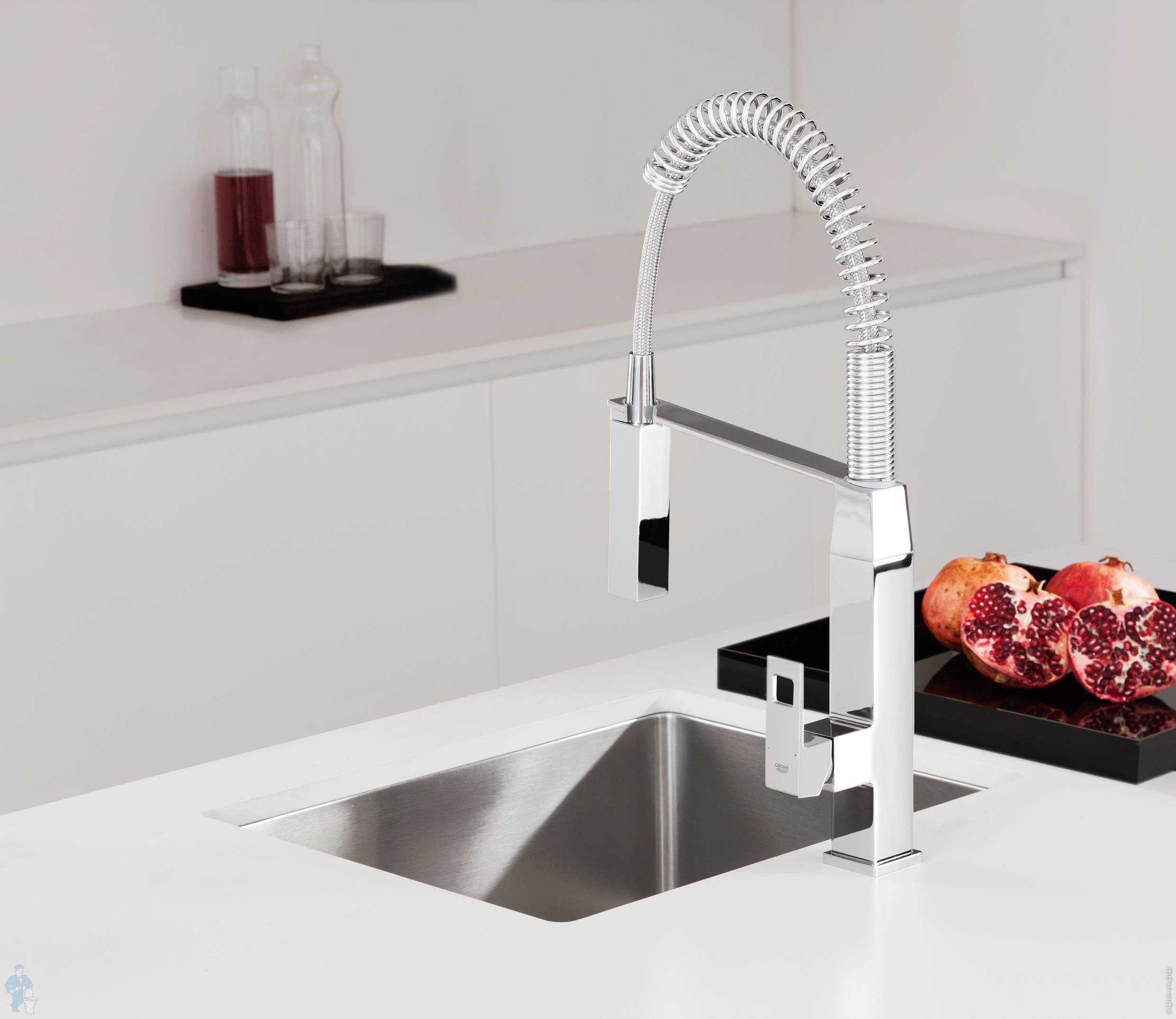 Смеситель Grohe Eurocube 31395000 для кухни однорычажный, выдвижной ...