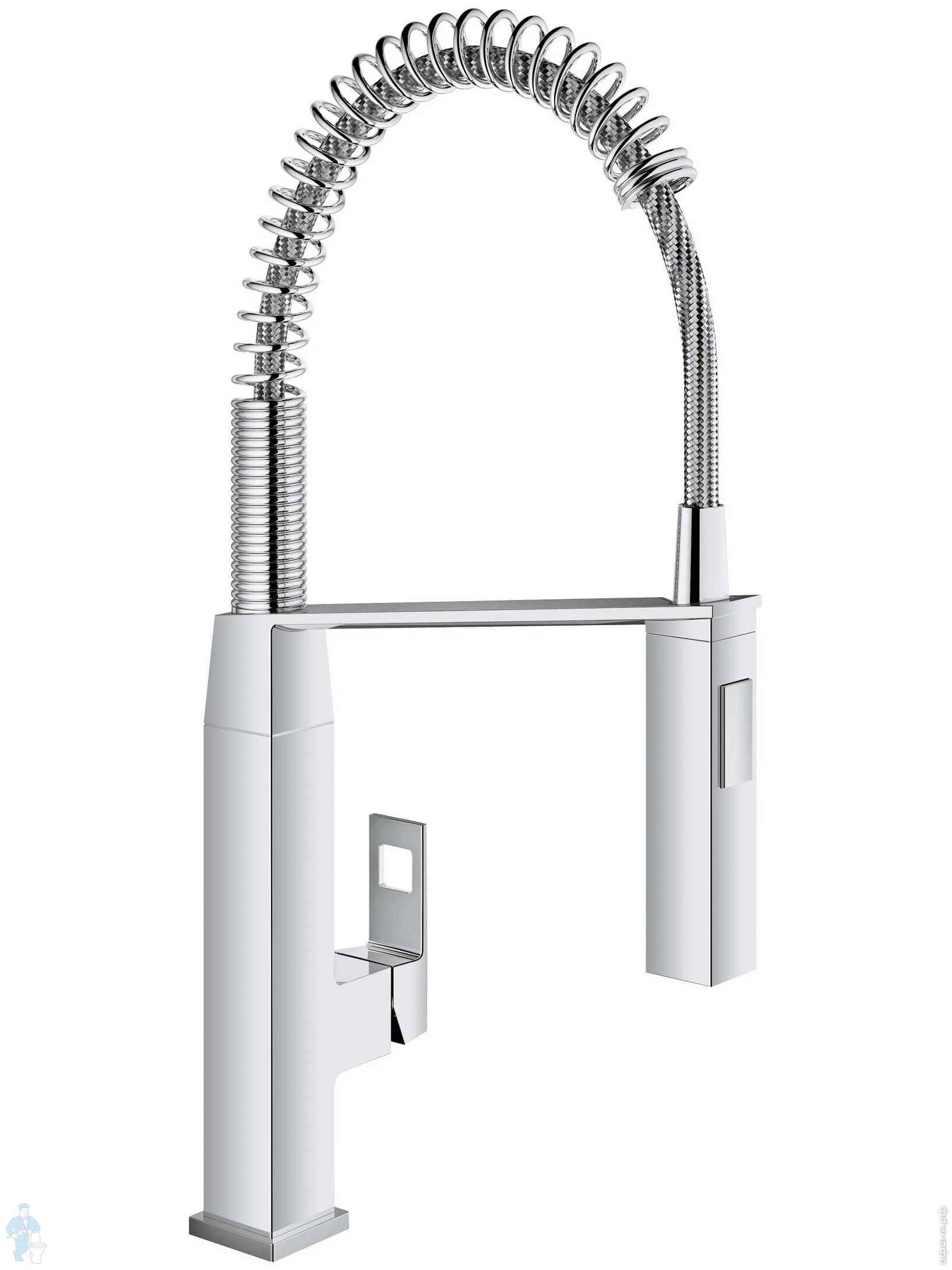 Смеситель Grohe Eurocube 31395000 для кухни однорычажный, выдвижной ...