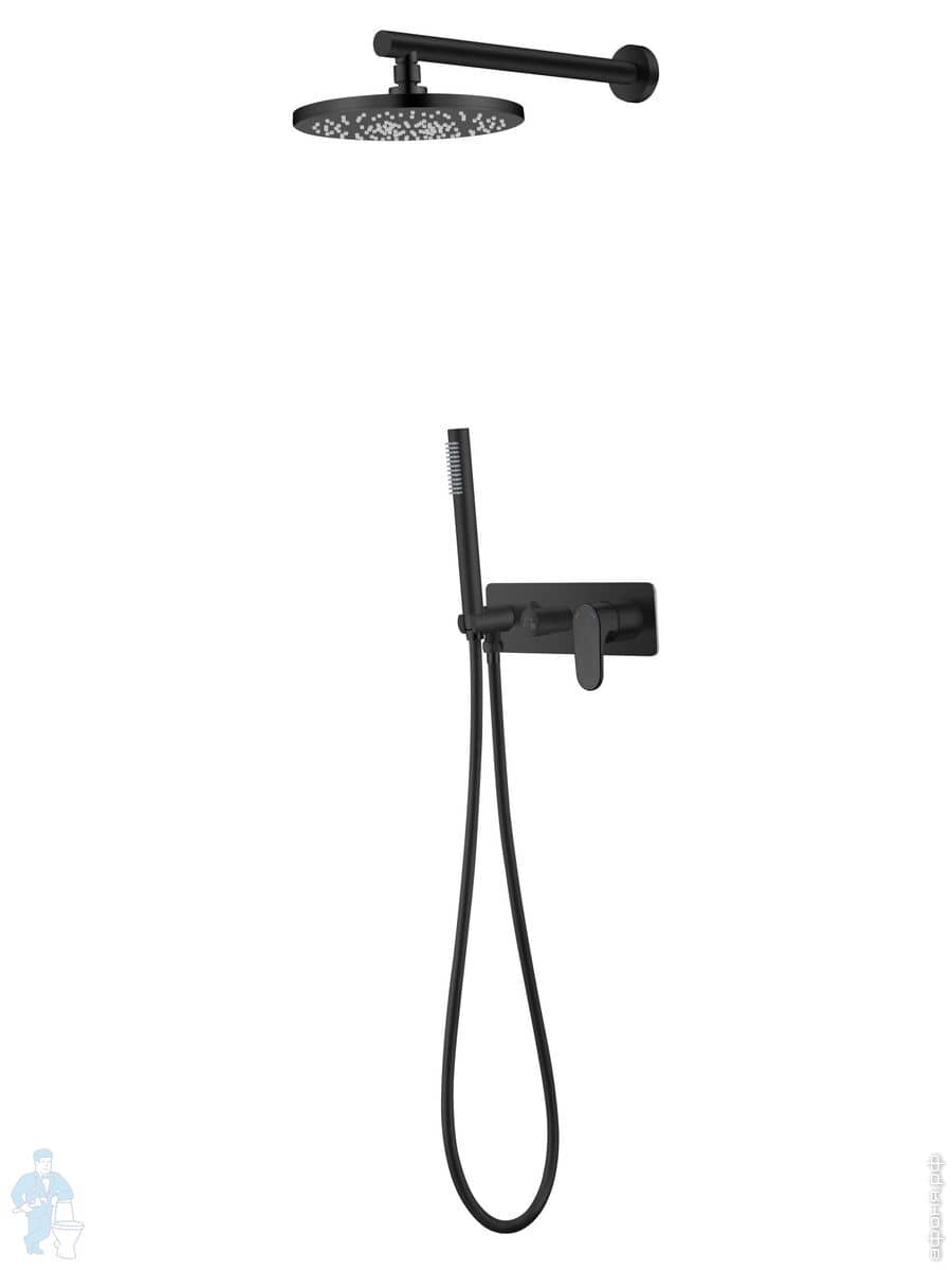 Душевая система Boheme Spectre 454-B верхний/ручной душ, встраиваемая ...
