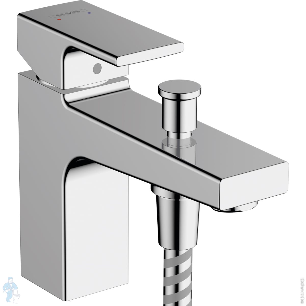 Смеситель на борт ванны Hansgrohe Vernis Shape 71463000 однозахватный ...